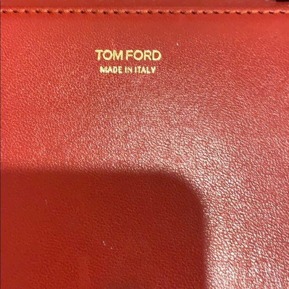 Tom Ford | Bags | Tom Ford Red Python Clutchbag With Chain Strap | Poshmark